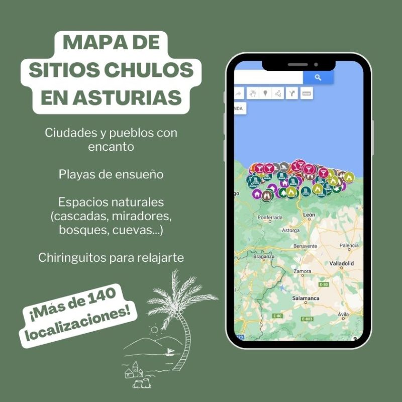 Mapa de sitios chulos en Asturias - Buscando sitios chulos